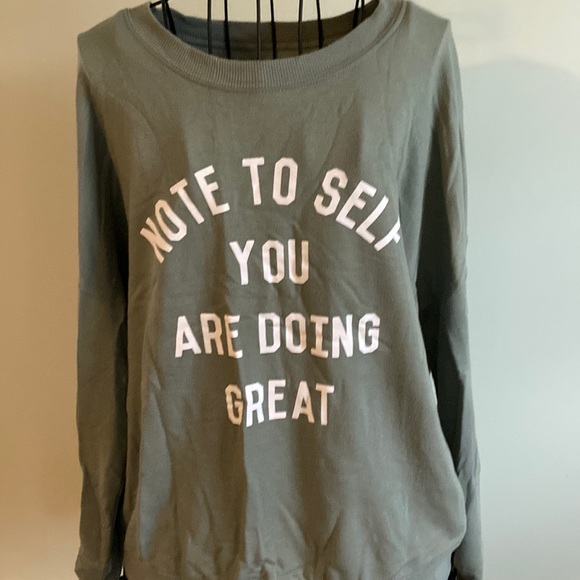 Zoe + Liv | Tops | Soft Sweatshirt With Inspirational Quote | Poshmark